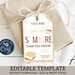 S'more Teacher Appreciation Printable Gift Tag, Editable Appreciated ...