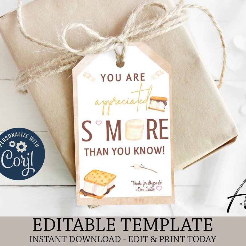 Smore Teacher Tag - Etsy