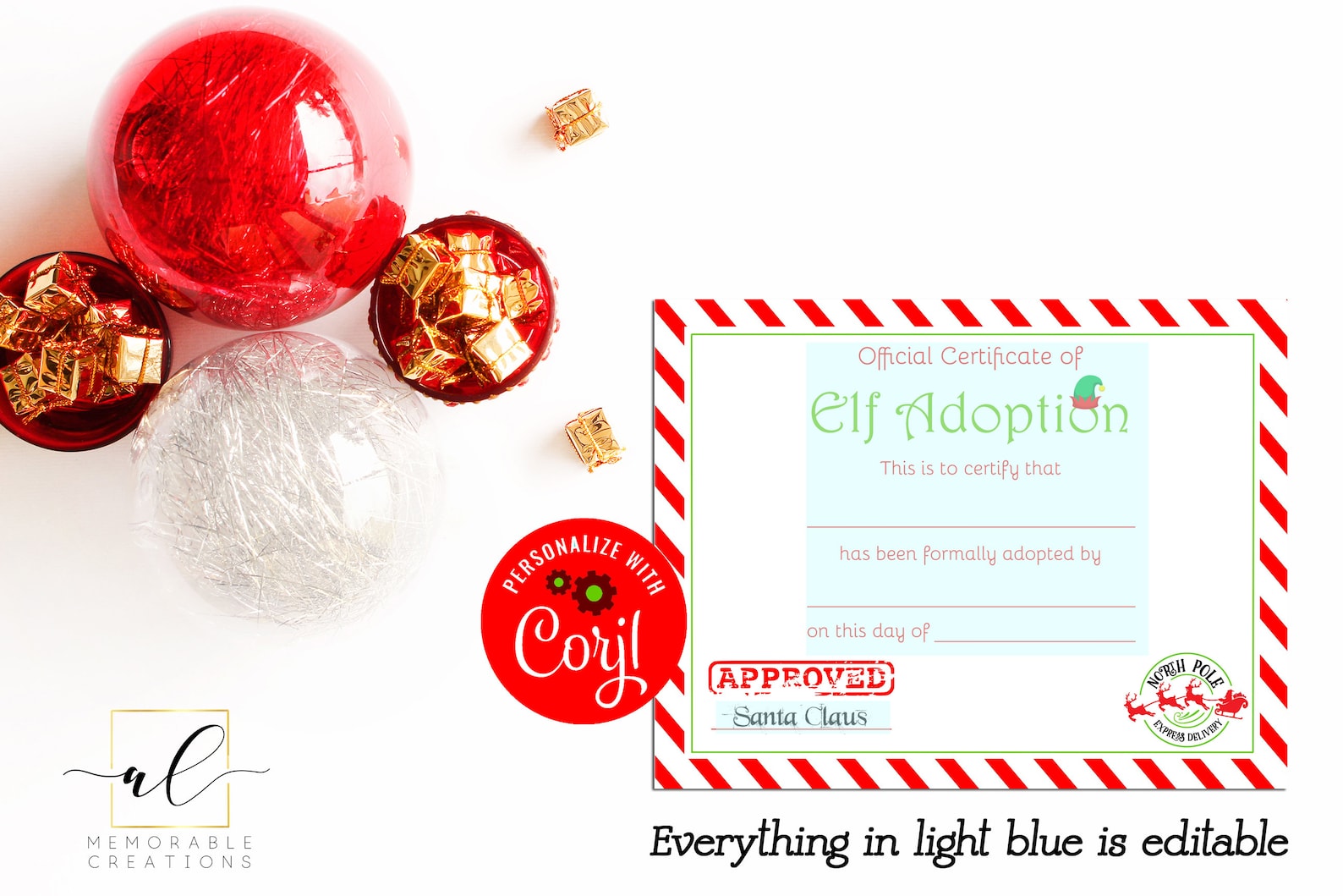 Elf Letter Bundle Printable Edit Yourself Elf Hello Return - Etsy