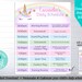 Editable Unicorn Daily Schedule, Edit Yourself Unicorn Daily Planner ...