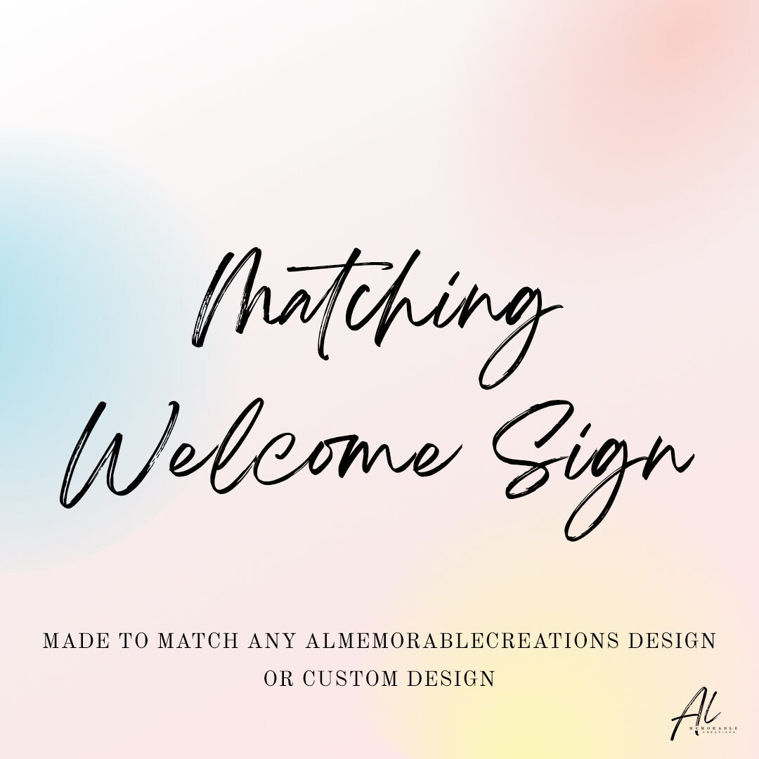 Matching Welcome Sign, Welcome Sign for Any Event, Printable Welcome ...