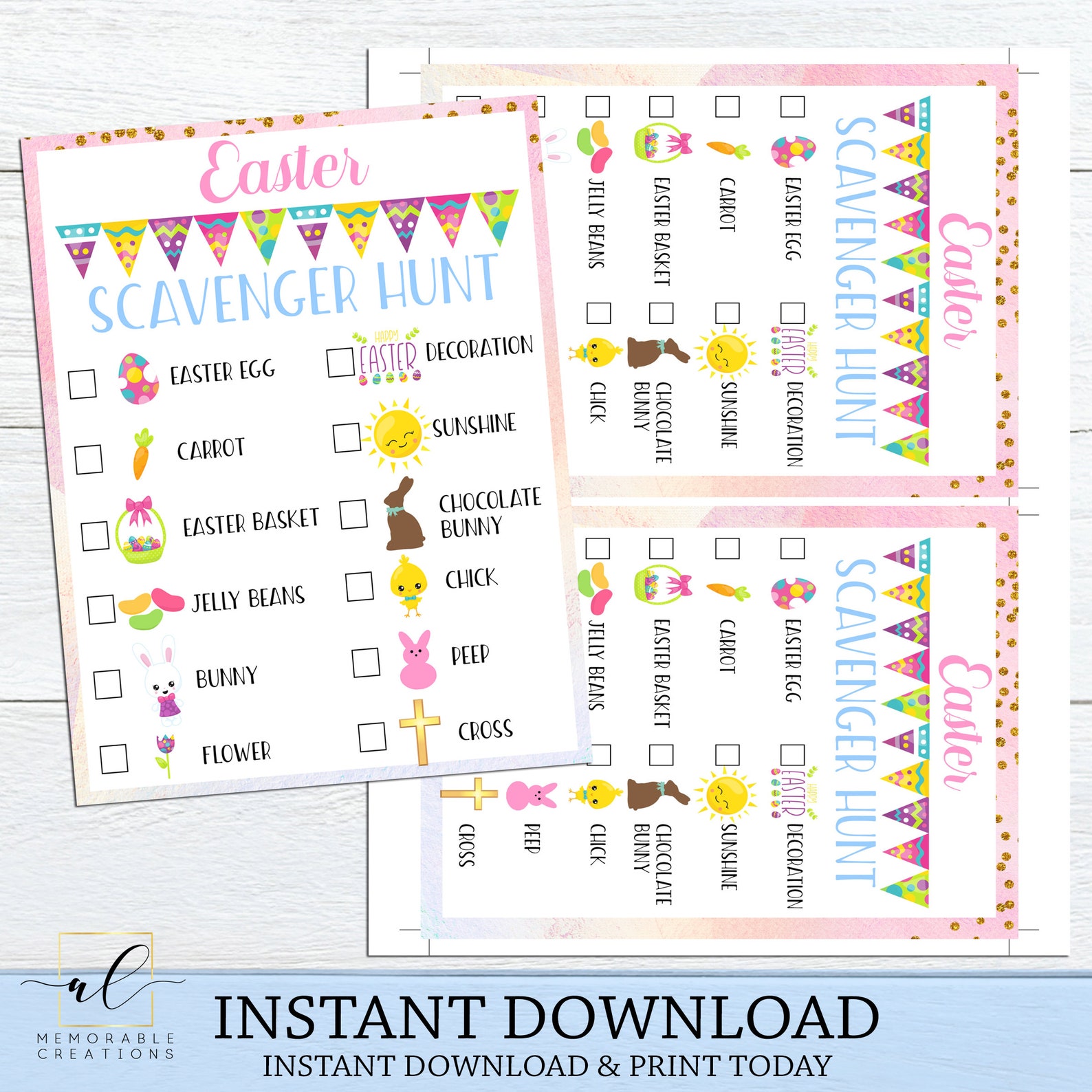 Printable Easter Activity Bundle Kids Easter Activities | Etsy