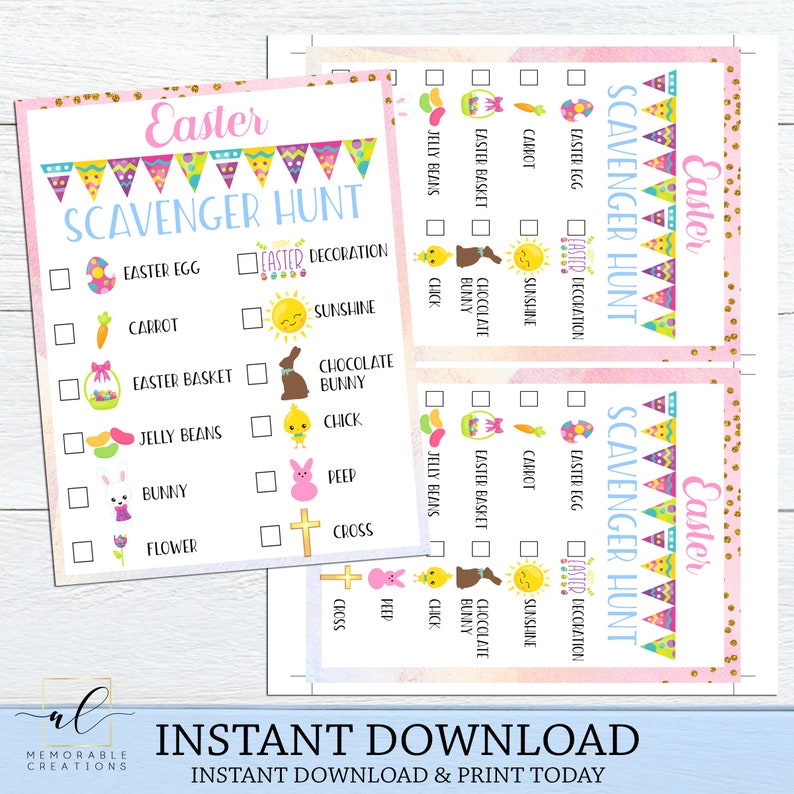 Printable Easter Activity Bundle, Kids Easter Activities, Easter ...