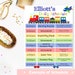 Transportation Daily Schedule, Train Daily Planner, Instant Download ...
