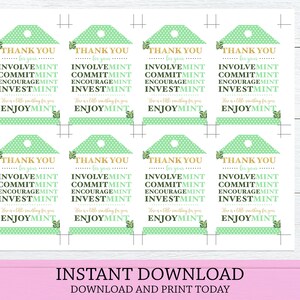 Mint Teacher Appreciation Tags, Teacher Gift Tag, Thank You Tag, End of ...