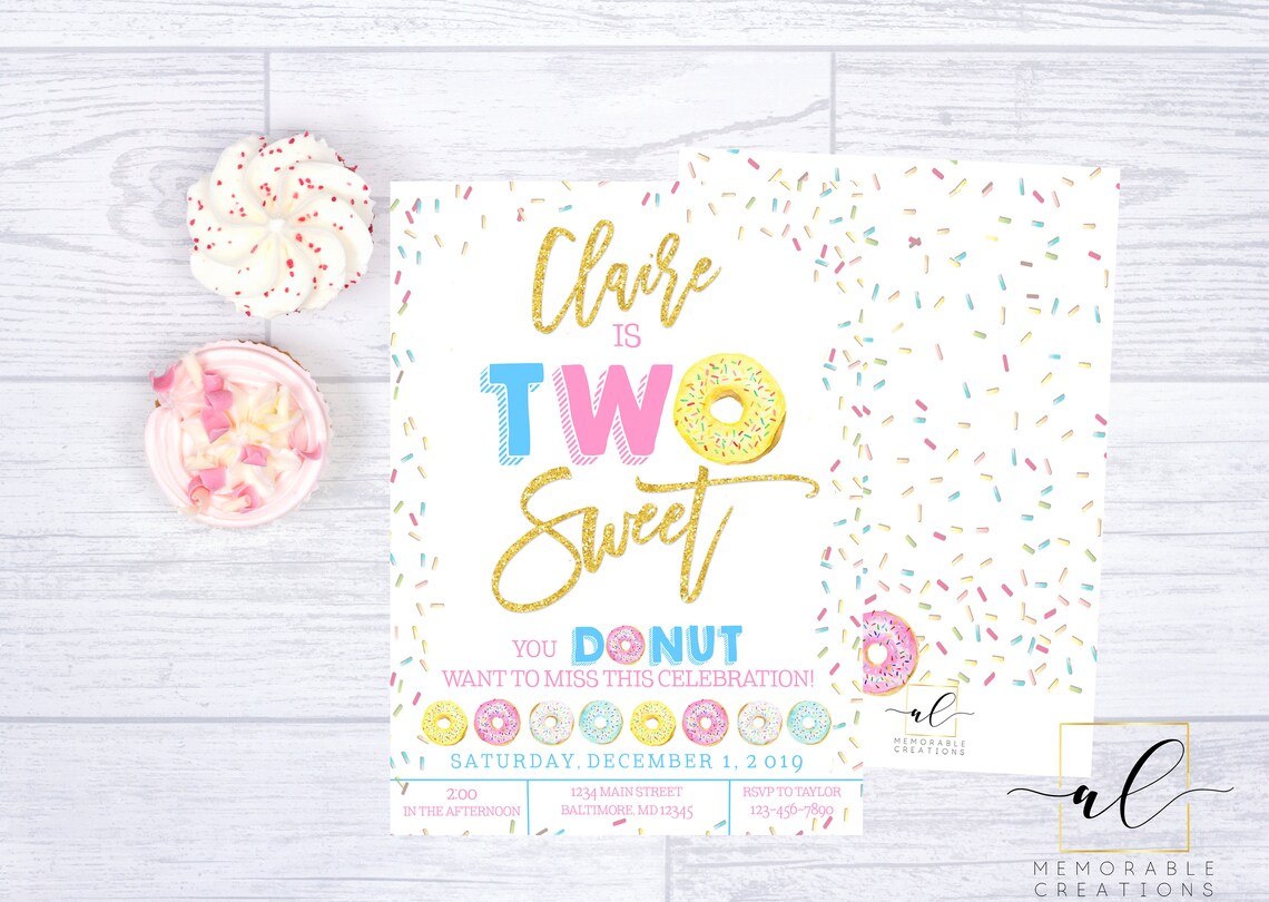 Girl Donut Birthday Poster Donut Milestones Birthday - Etsy