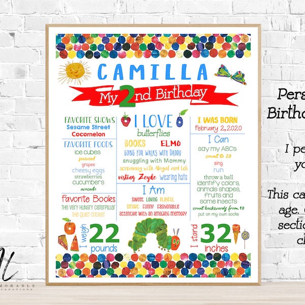 Very Hungry Caterpillar Birthday - Etsy