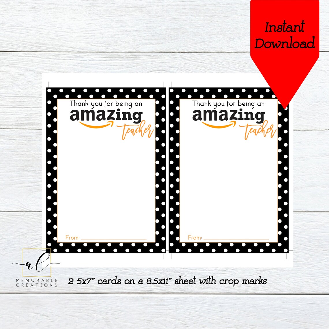 Amazon Gift Card Holder Printable Amazon Gift Card Holder | Etsy