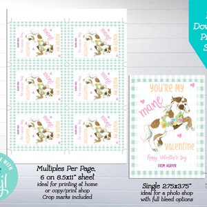 Horse Valentine Printable Cards, Editable Pony Valentines, Instant ...