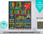First Day of School Sign Editable Edit Yourself First Day of - Etsy