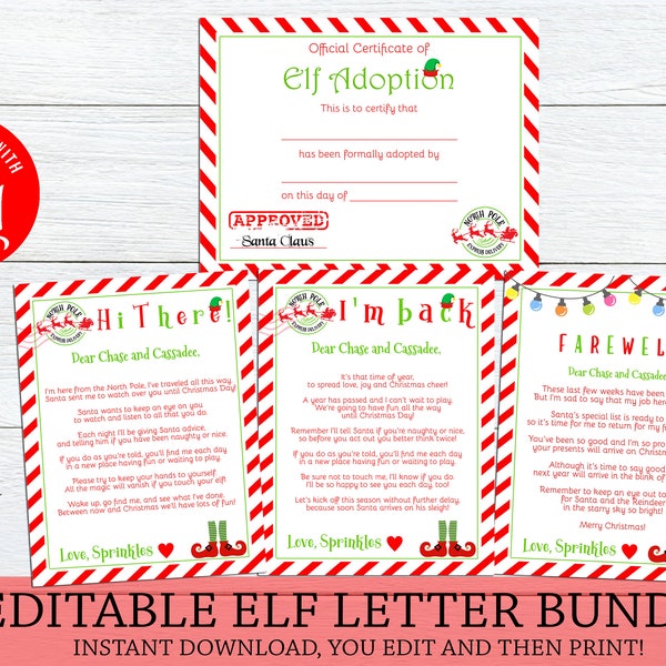 Elf Letters - Etsy
