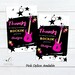 Rock and Roll Party Thank You Tags, Red Guitar Thank You Favor Tags ...
