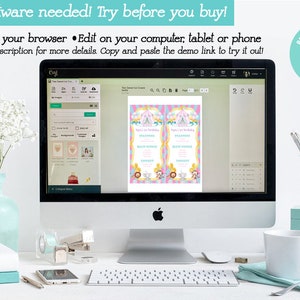 Circus Printable Menu, Editable Circus Menu Template, Instant Download ...