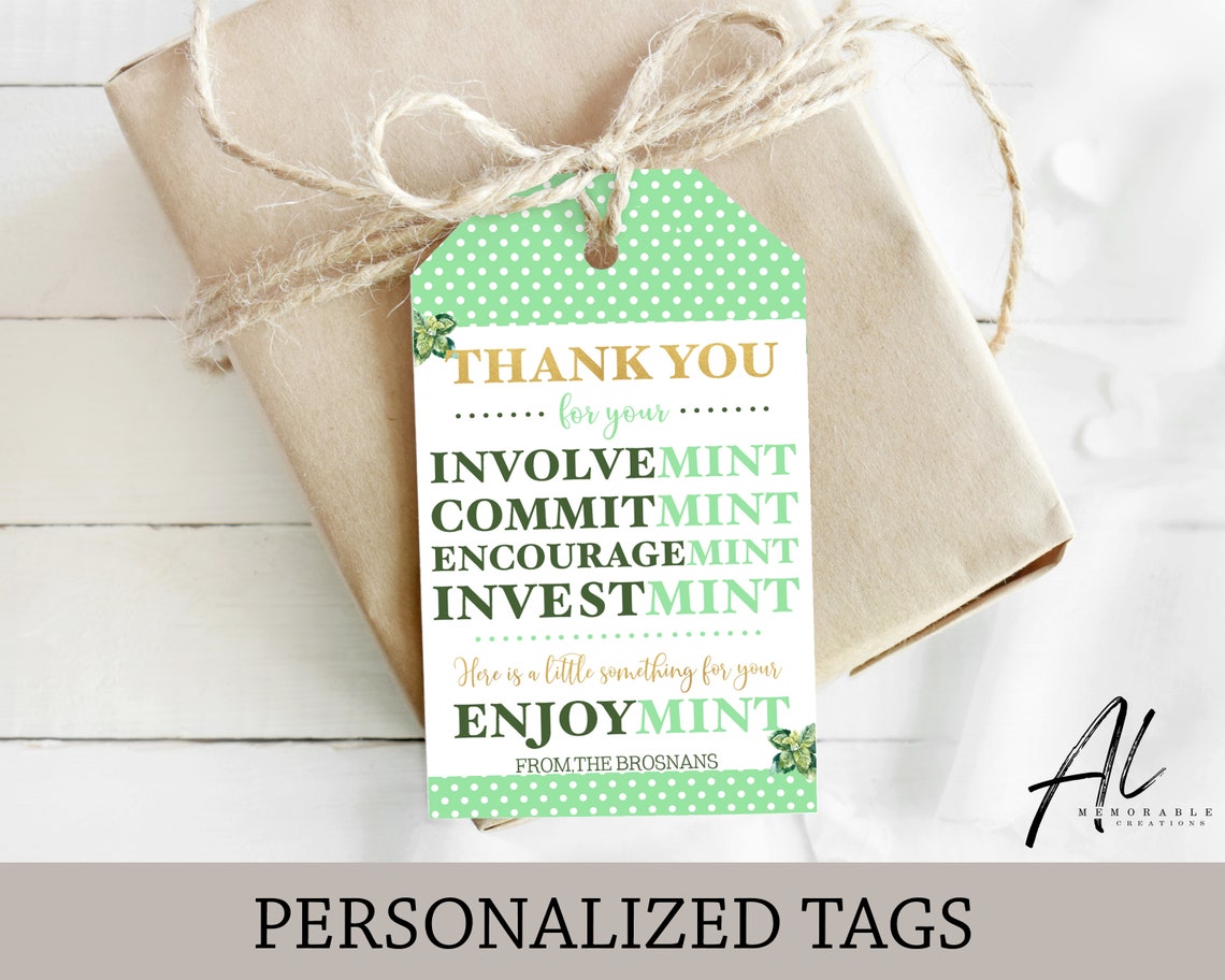 Mint Teacher Appreciation Tags Teacher Gift Tag End of - Etsy