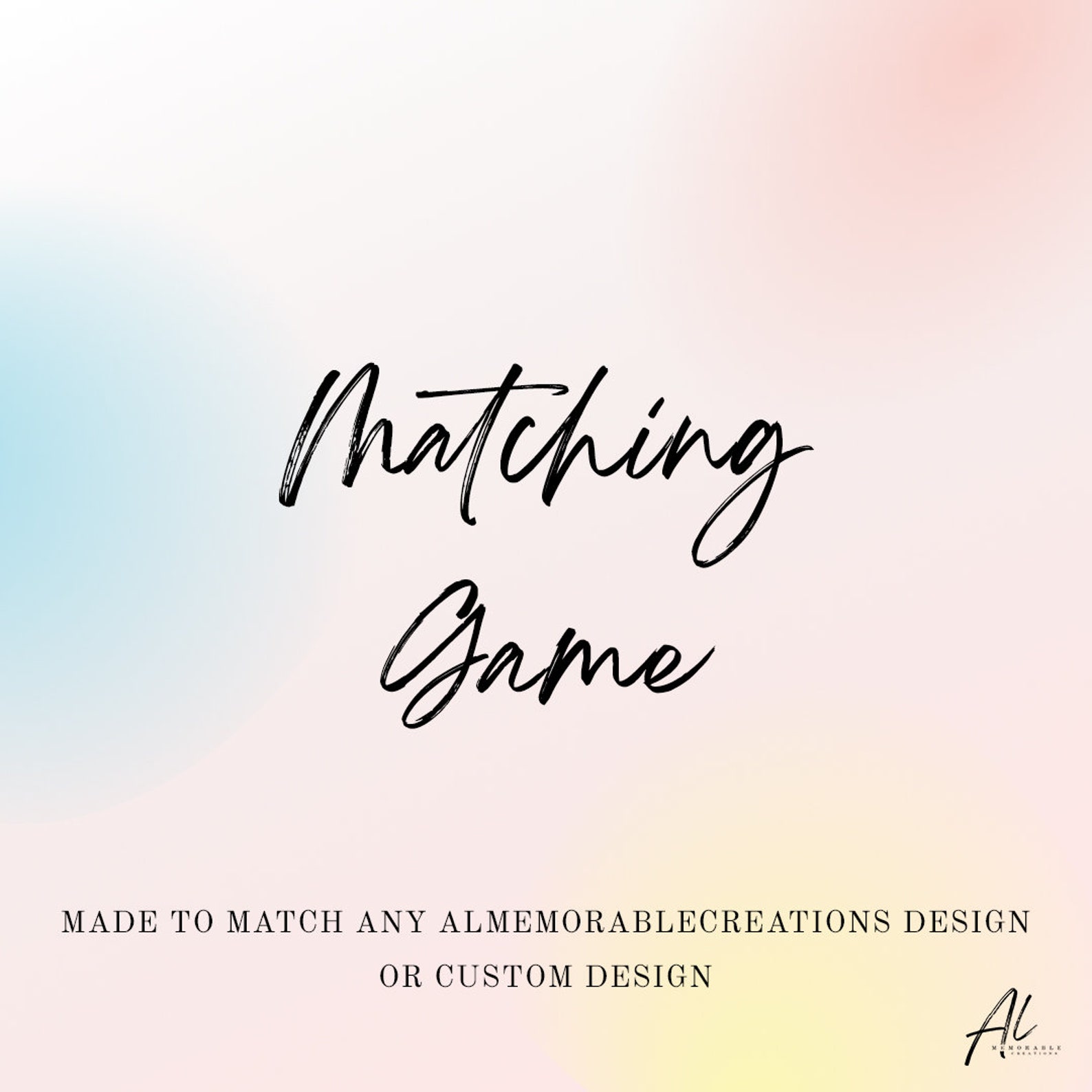 Matching Game Cards Bingo Word Scramble Shower Games Baby - Etsy