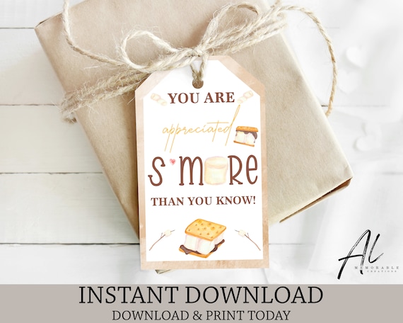 S'more Teacher Appreciation Gift Tags Appreciated Smore - Etsy