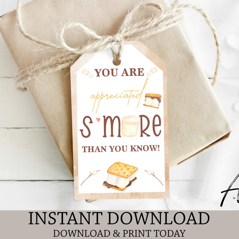 Smore Thank You Tags - Etsy