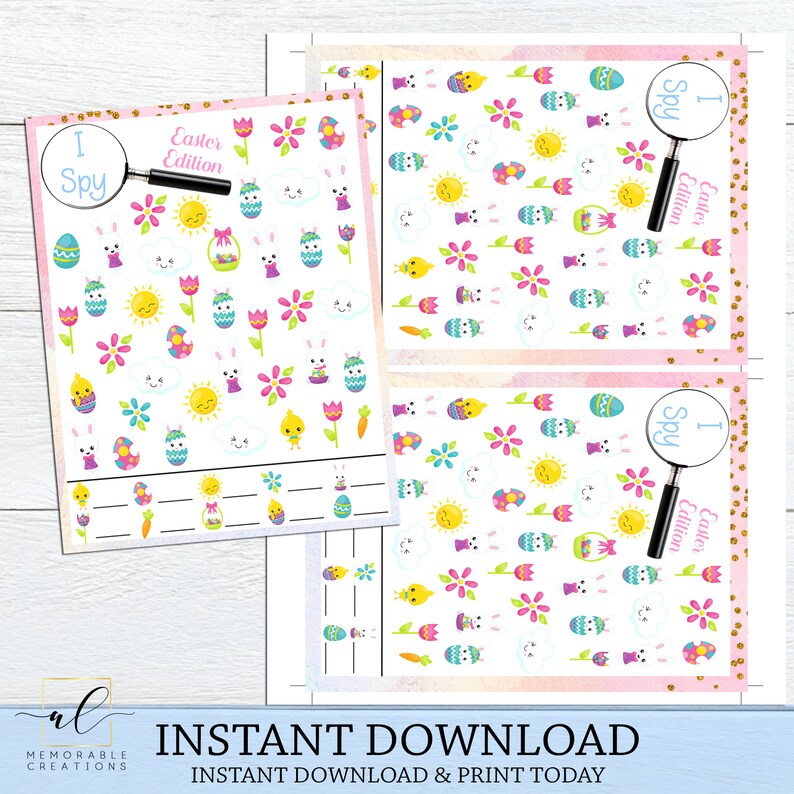 Printable Easter Activity Bundle Kids Easter Activities | Etsy