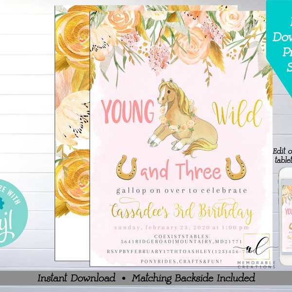 Horse Invite - Etsy