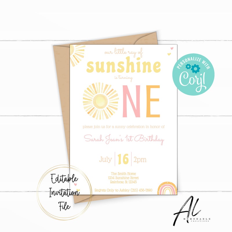 Sunshine Invites - Etsy