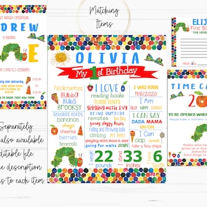 Very Hungry Caterpillar Printable Tags, Edit Yourself Hungry ...