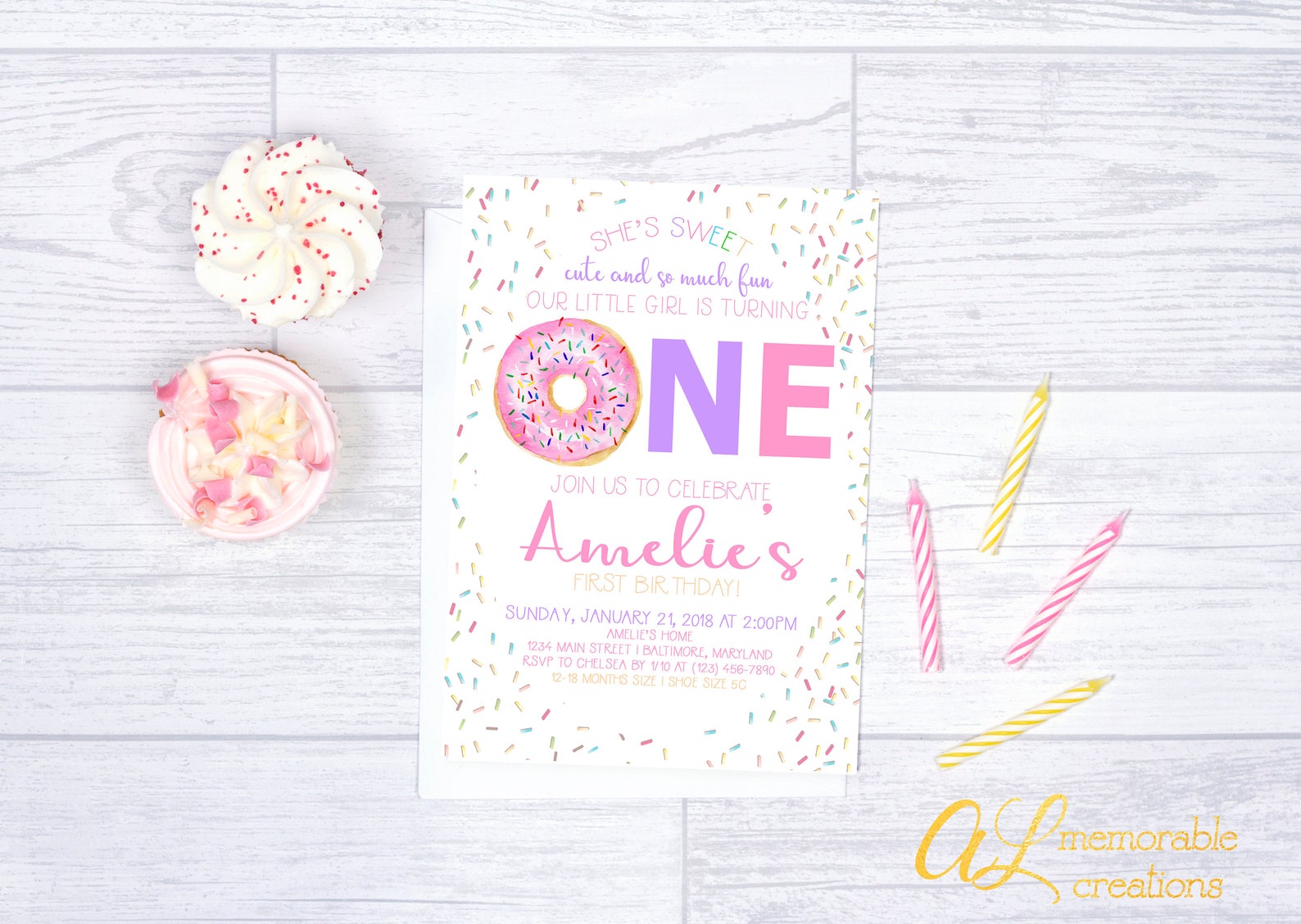 Girl Donut Birthday Poster Donut Milestones Birthday - Etsy