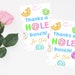 Donut Favor Tags Thanks a Hole Bunch Tags Donut Birthday - Etsy