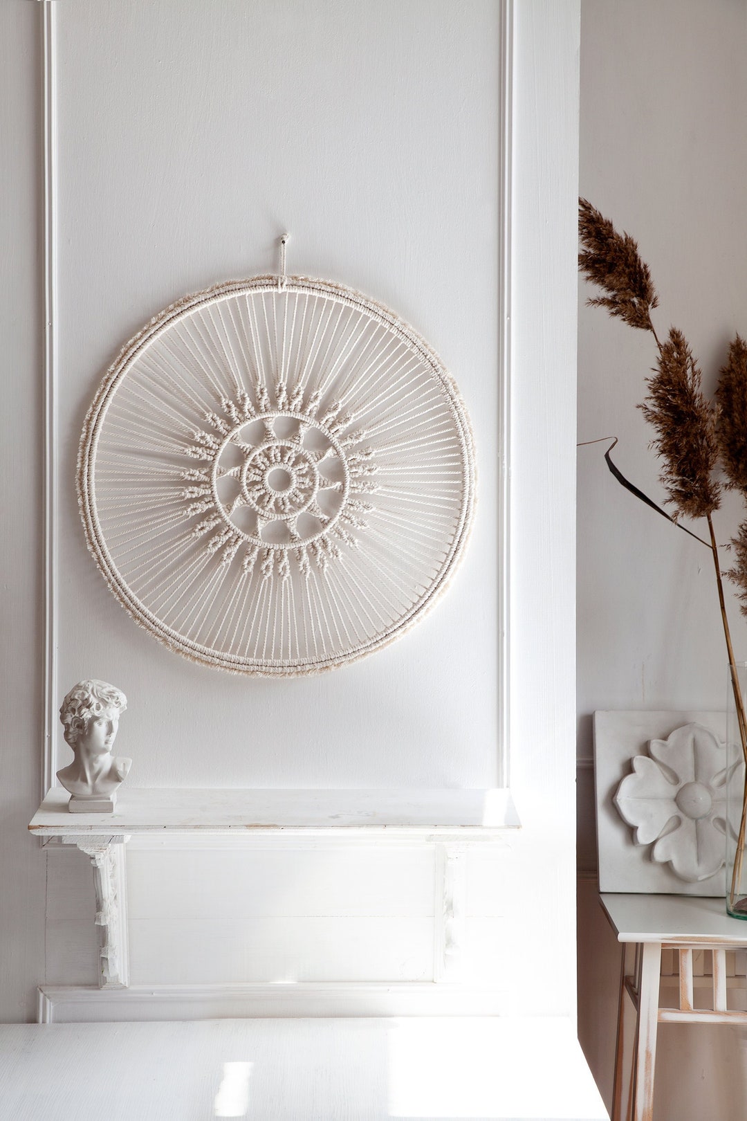 Macrame Mandala Wall Decor Circular Macrame Wall Hanging Mandala ...