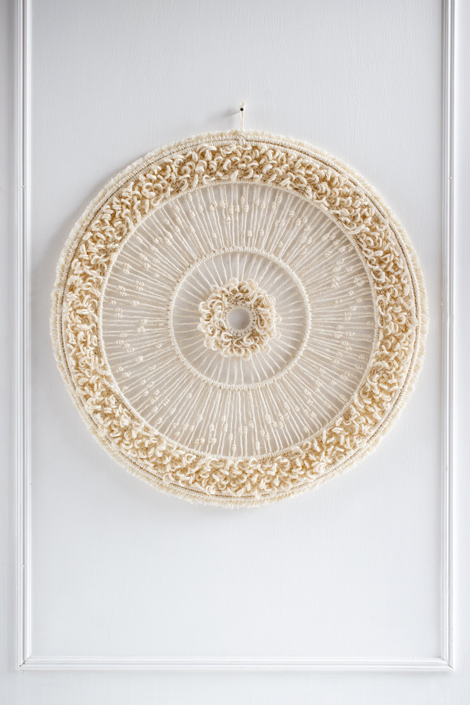 Mandala Fiber Art Round Macrame Wall Hanging Large Wall Art Circle ...