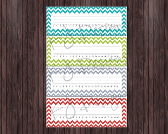 Chevron Name Tags - Etsy