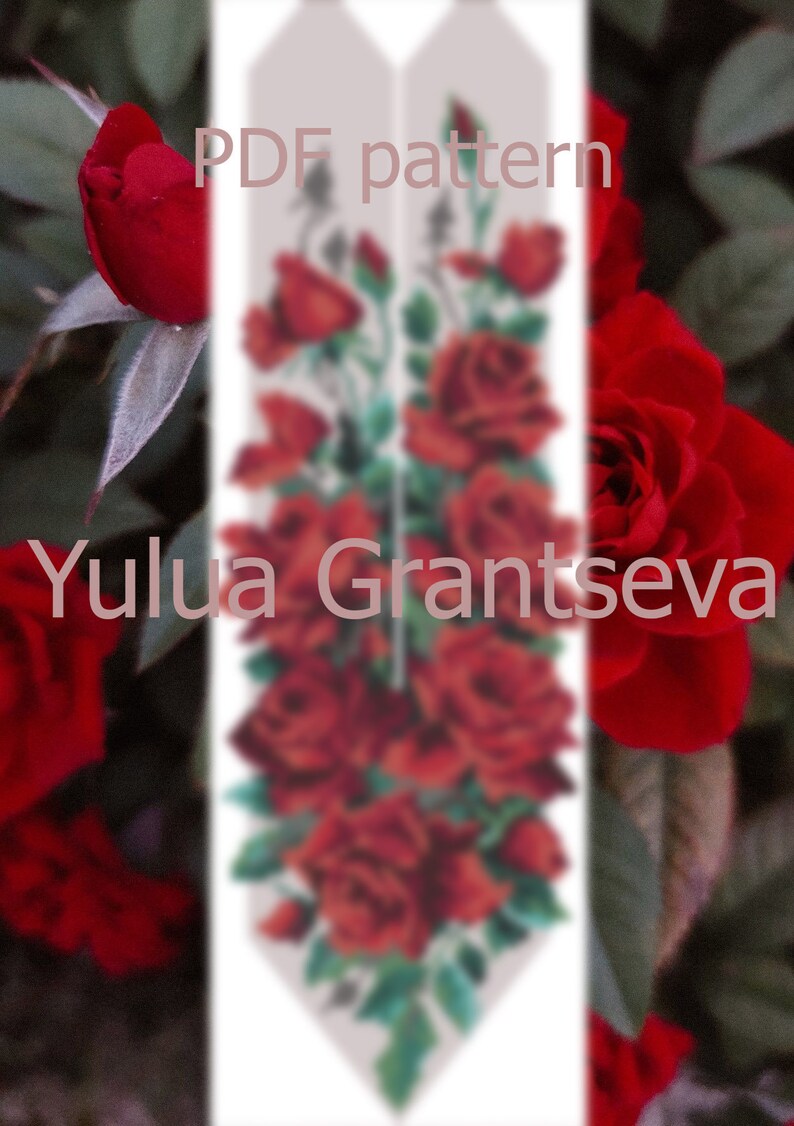 PDF Roses From Beads. Pattern of Gerdan. Pattern for Beads. - Etsy