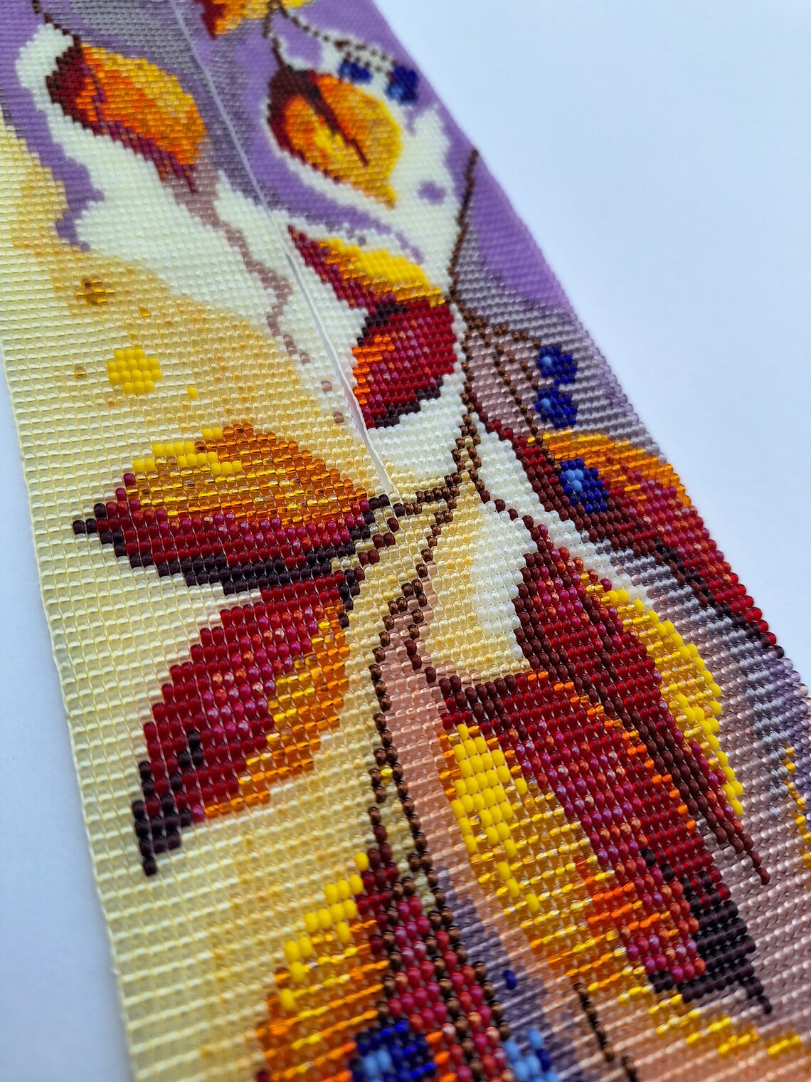 Gerdan Golden Autumn. Autumn. Yellow Leaves. Ukrainian Beads. Long ...