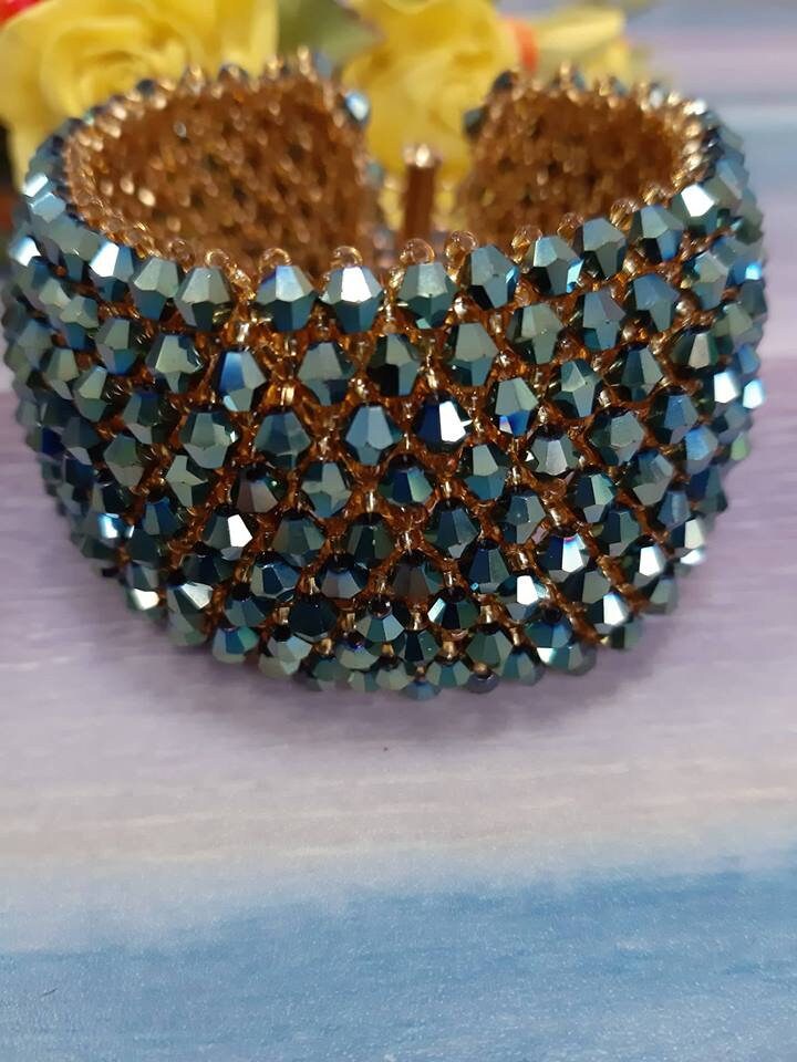 Women's Bracelet Wide Bracelet Crystal Bracelet Fine - Etsy