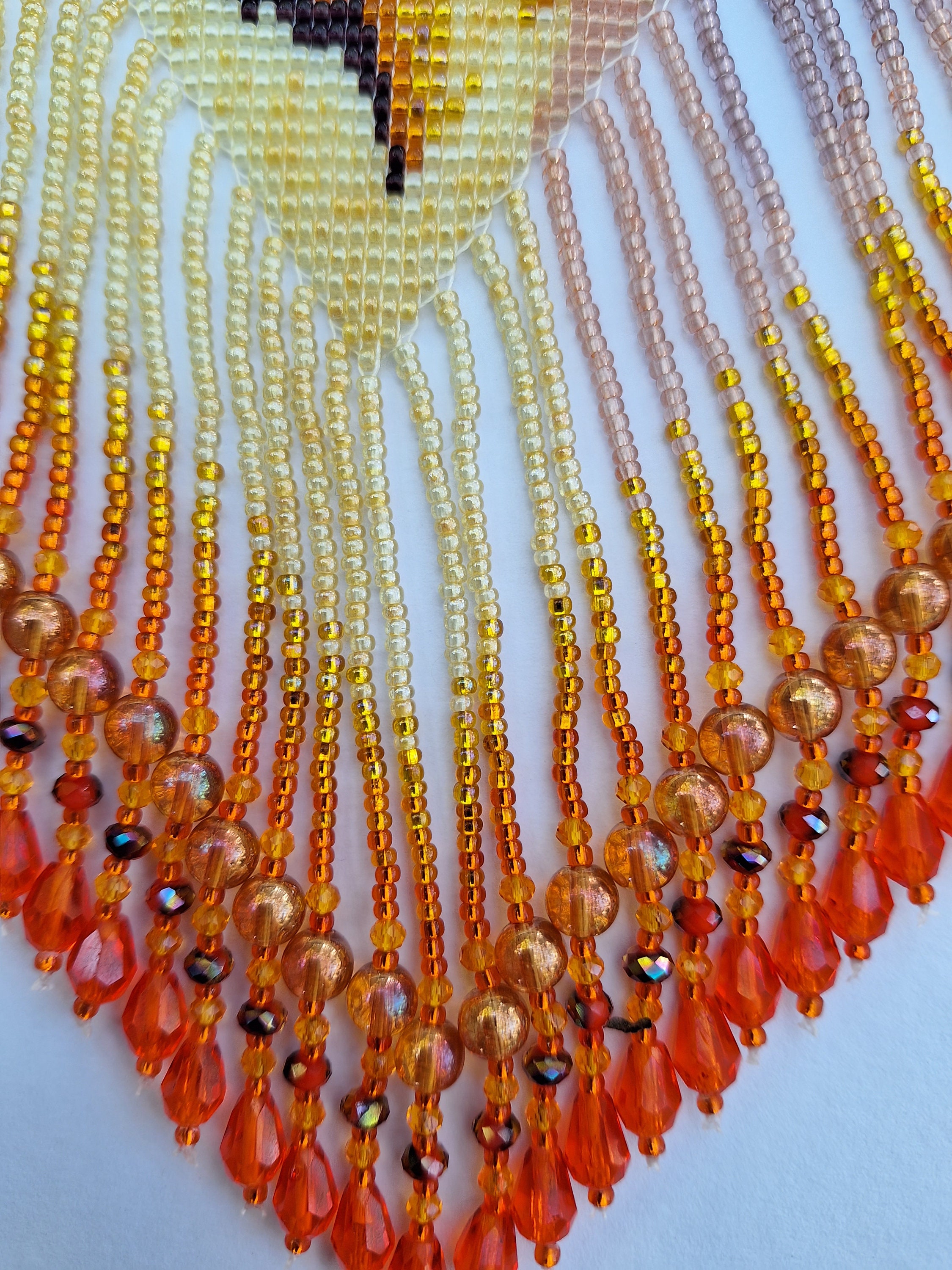 Gerdan Golden Autumn. Autumn. Yellow Leaves. Ukrainian Beads. Long ...