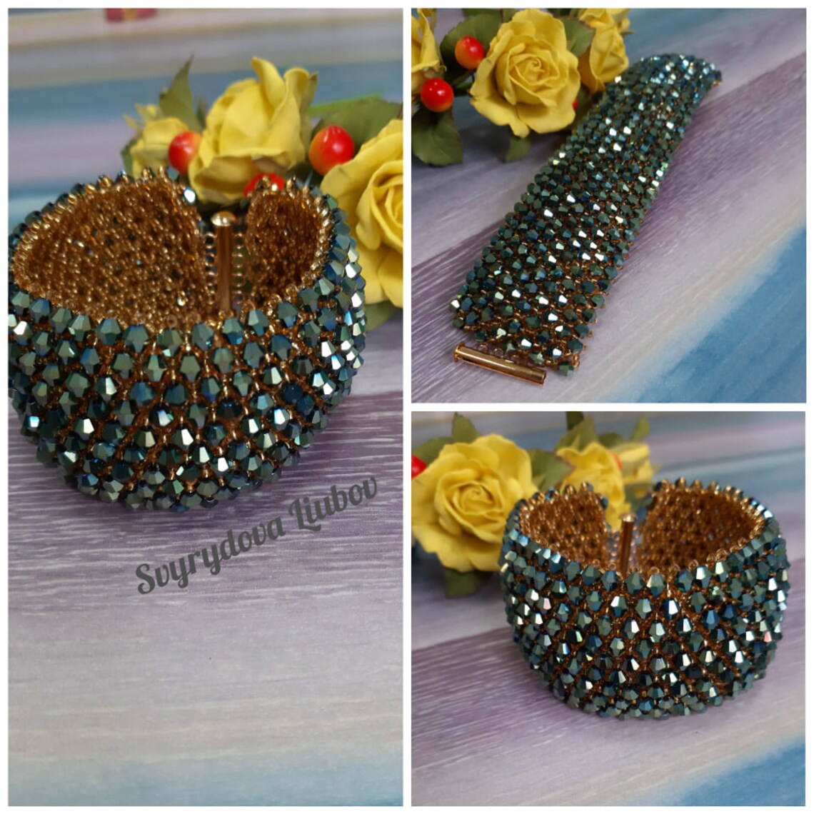 Women's Bracelet Wide Bracelet Crystal Bracelet Fine - Etsy