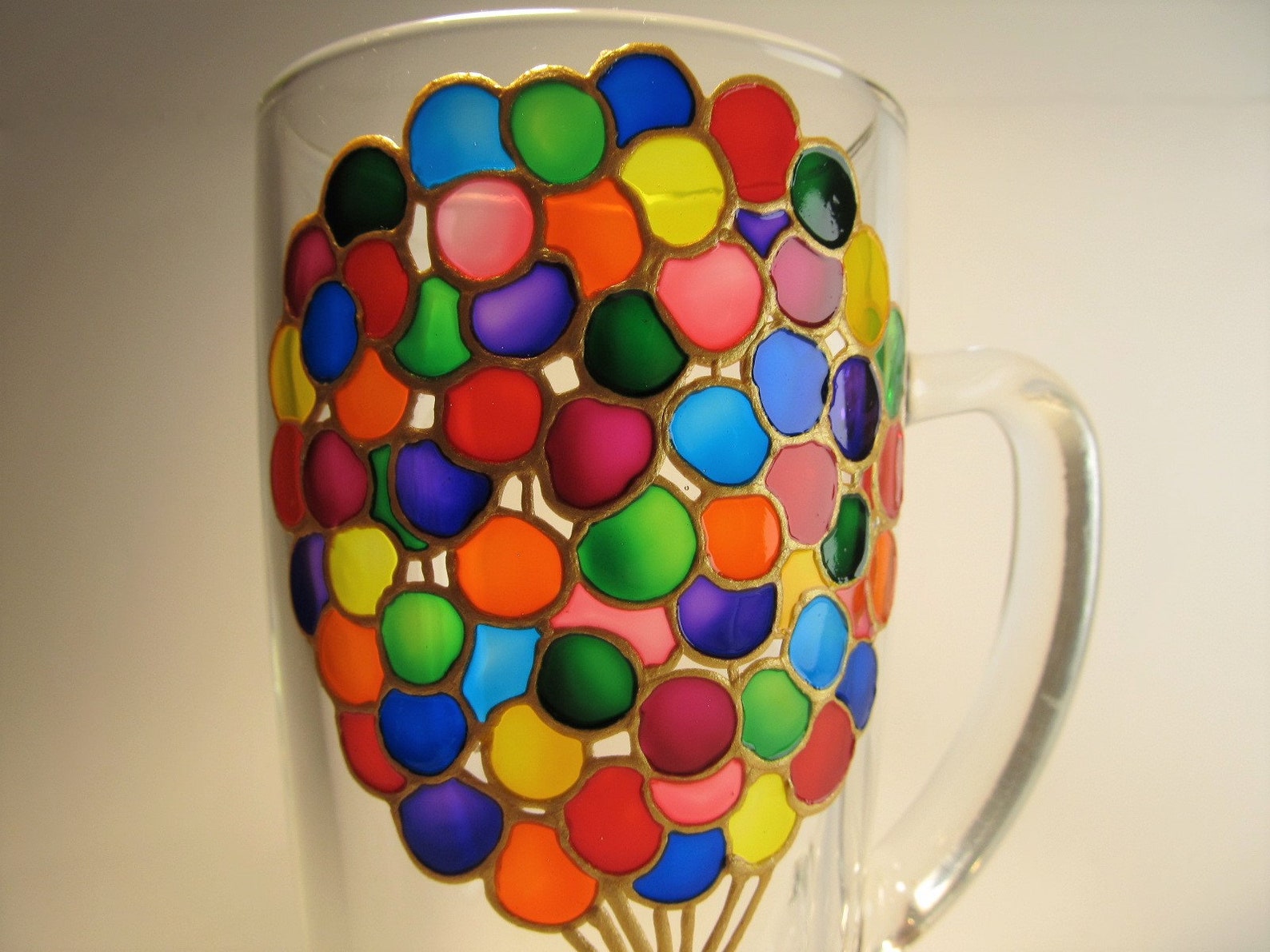 UP Balloon House Balloon House Mug Coffee Tea Cup Hand Painted Mug Kids ...