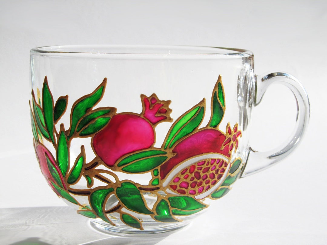 Pomegranate Decor Pomegranate Cup Handmade Mug Home Decor Gift ...