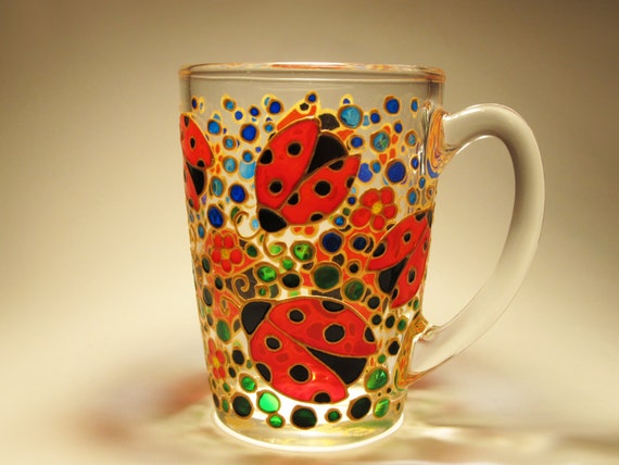 Ladybug Mug Ladybug Gift Coffee Mug Red Ladybugs Office Mug | Etsy