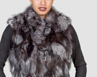Fur Cropped Vest - Etsy