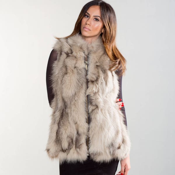 Fur Cropped Vest - Etsy