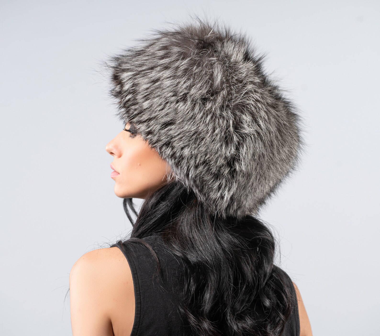 Silver Fox Fur Hat Cossack Hat Real Fox Fur Hat Ushanka - Etsy