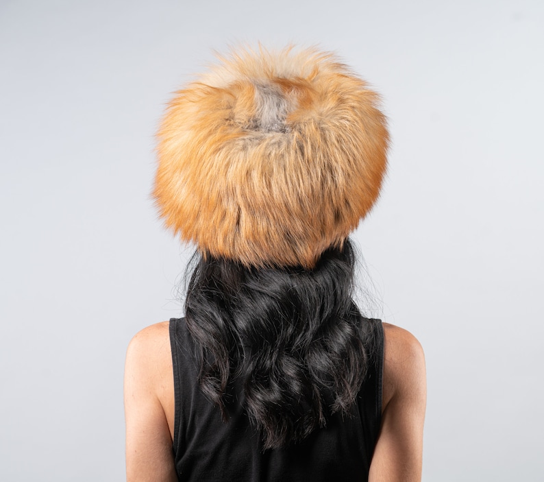 Red Fox Fur Hat Cossack Hat Real Fox Fur Hat Ushanka - Etsy