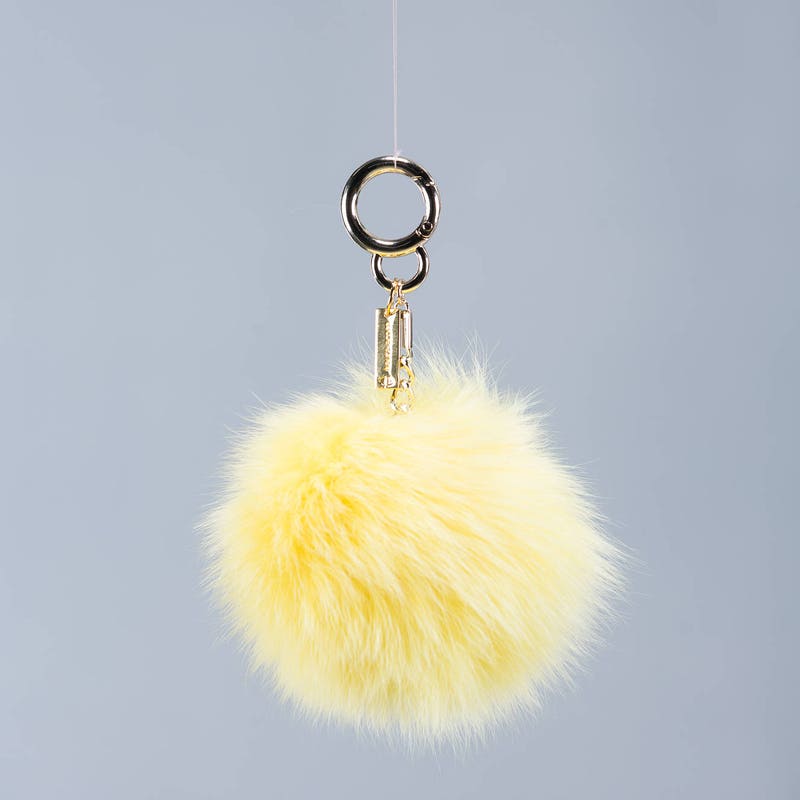 Fur Ball Keychain - Etsy