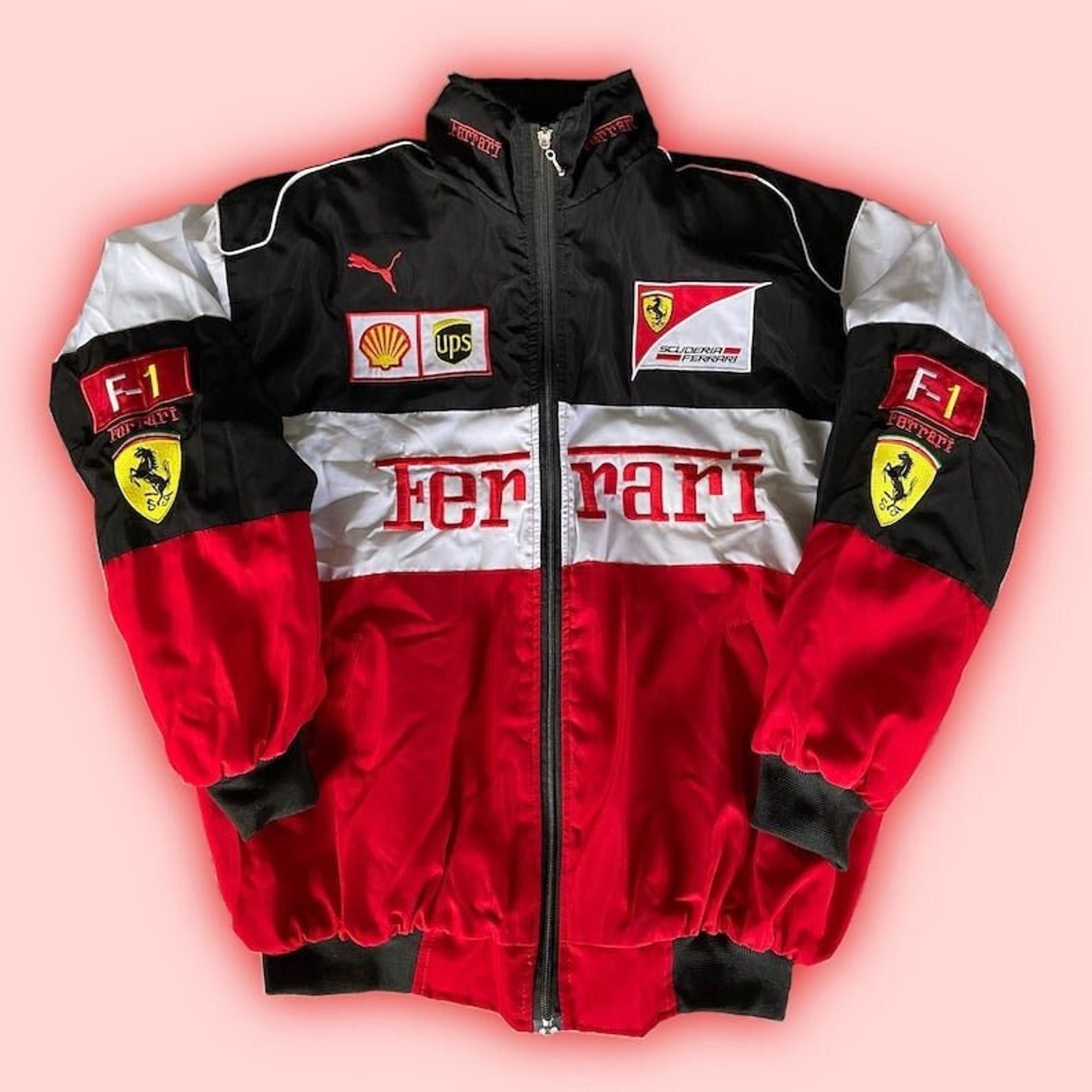 Ferrari Jacket Vintage F1 Jacket Racing Bomber Jacket Streetwear ...