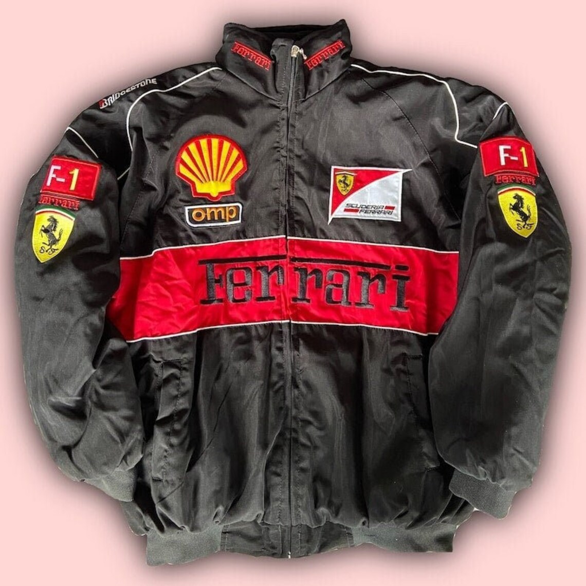 Ferrari Jacket Vintage F1 Jacket Racing Bomber Jacket Streetwear ...