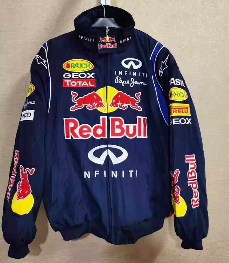 Formula 1 Racing Jacket Red Bull Vintage Style // Bomber Jacket Fashion ...