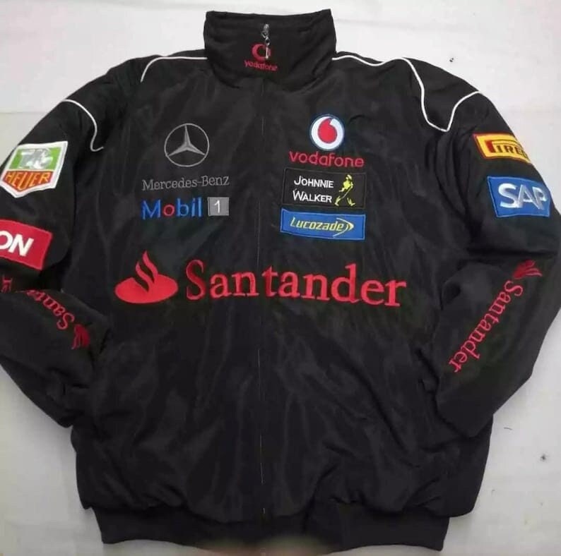 Formula 1 Racing Jacket Mercedes Vintage Style // Bomber Jacket Fashion ...