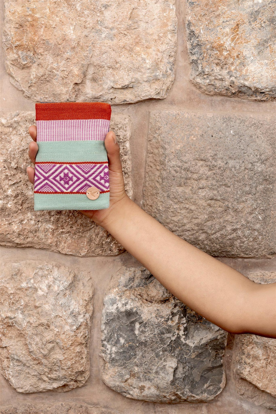 CH'USAY, Handwoven Peruvian Passport Holder | Fair Trade Travel Wallet ...