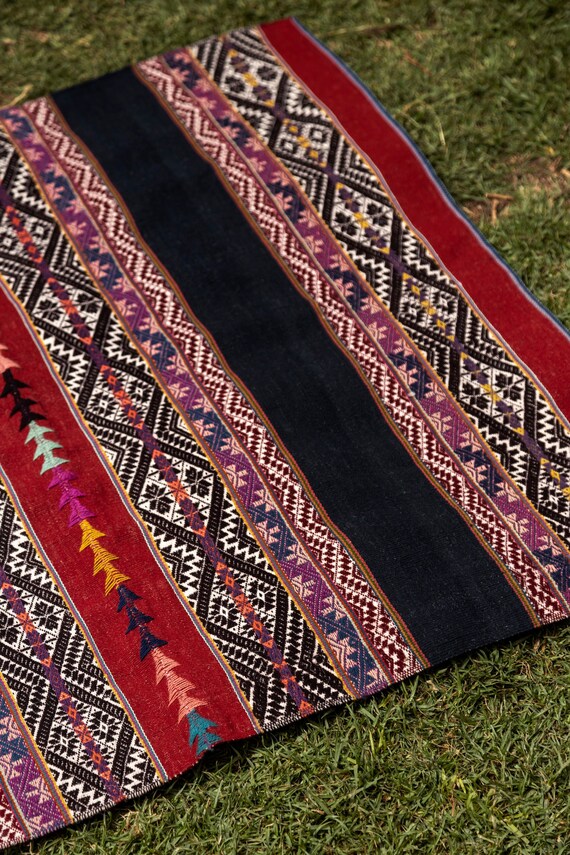 LLIKLLA peruvian Traditional Blanket blanket Handmade - Etsy