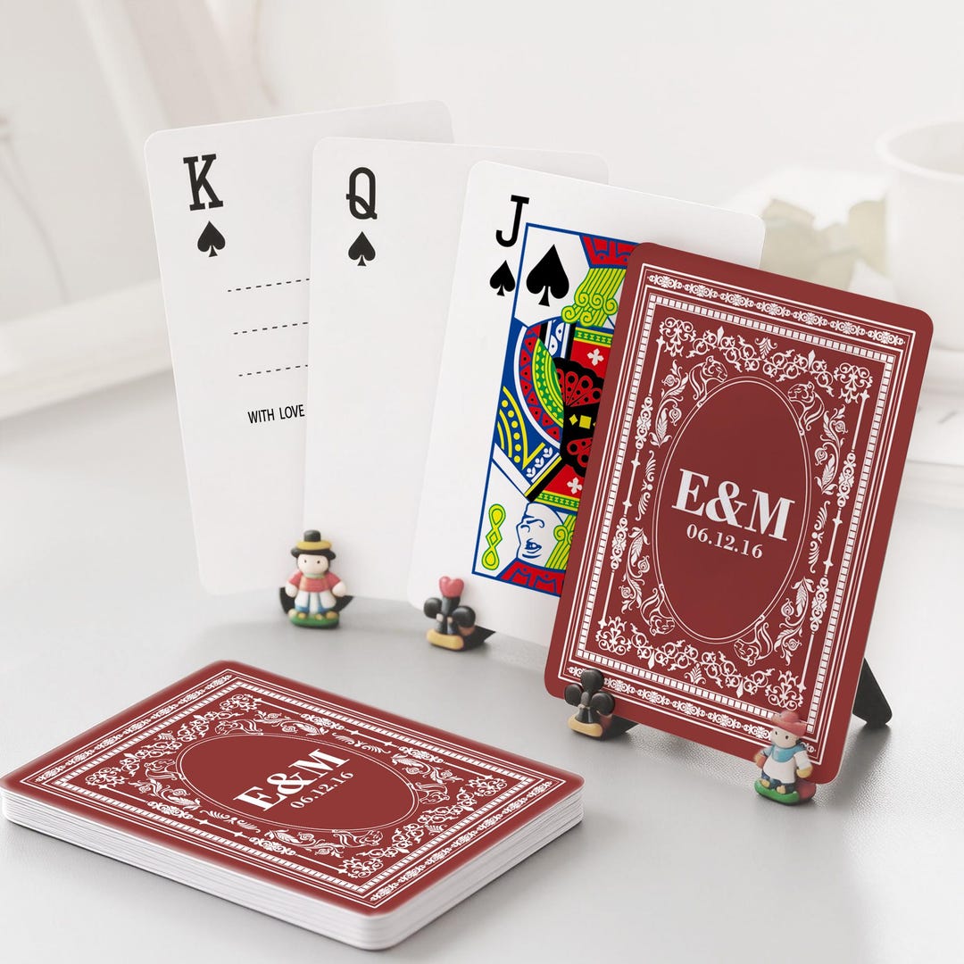 Custom Playing Cards Deck of Cards - Personalized Wedding Photo Cards ...